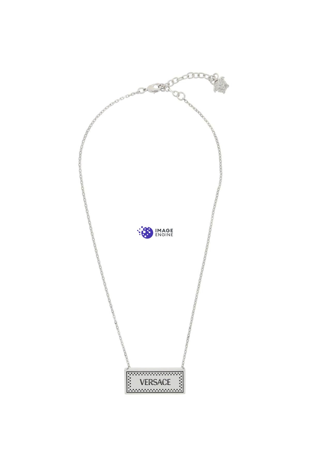Vintage versace logo necklace store